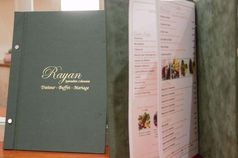 Menu | Restaurant Rayan